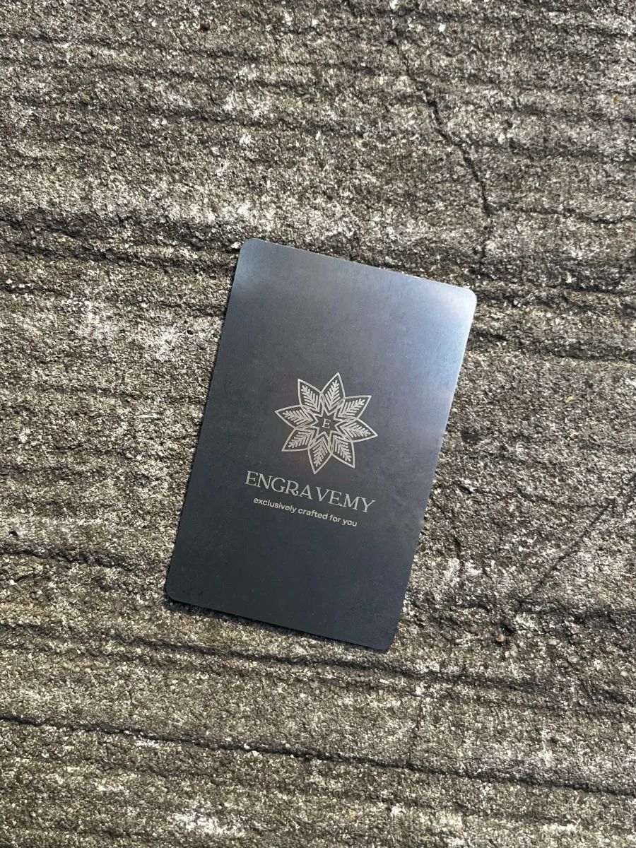 Stainless Steel Engraved Business Cards | Custom Metal Cards